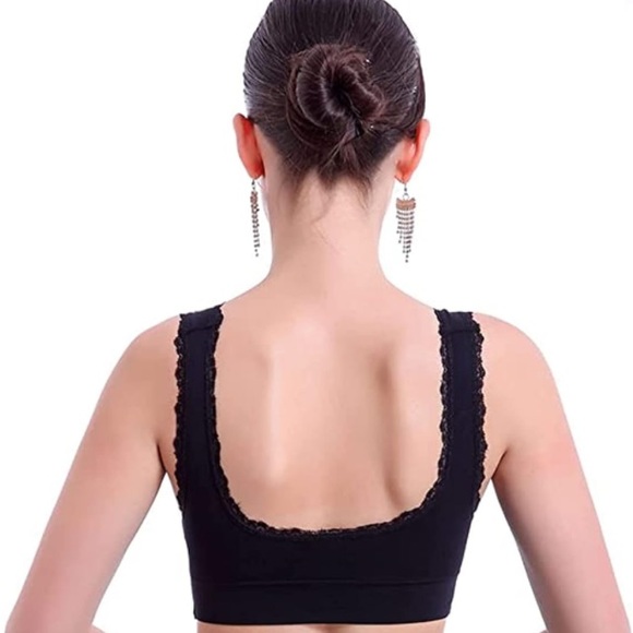 Intimates & Sleepwear | Bra Front Cross Side Buckle Wireless Lace Bra ...